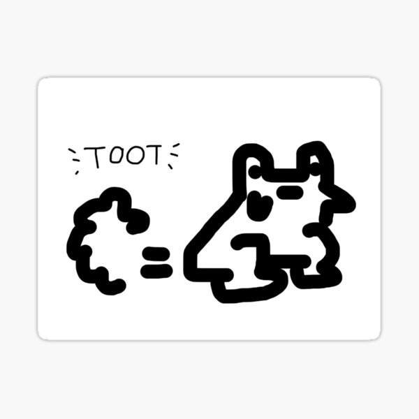 "Toot Frog!" Sticker for Sale by ForgerOfFrogs | Redbubble