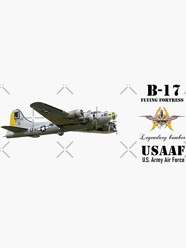 "B-17 Flying Fortress" Sticker for Sale by sibosssr | Redbubble