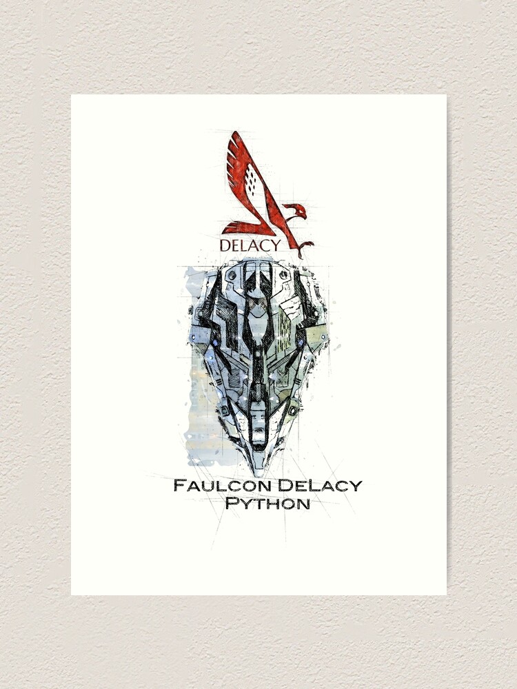 "Elite Dangerous - Python Sketch" Art Print by BoneAppleTee | Redbubble