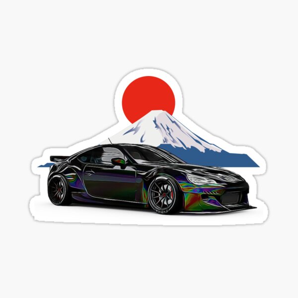 "GT86 Custom Fuji JDM Japan Print" Sticker by Auto-Prints | Redbubble