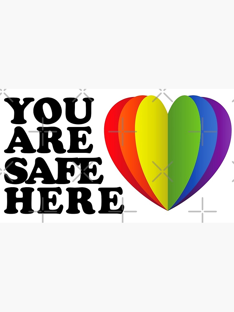 "LGBTQ Sign Safe Space Ally Love" Poster for Sale by aronia | Redbubble
