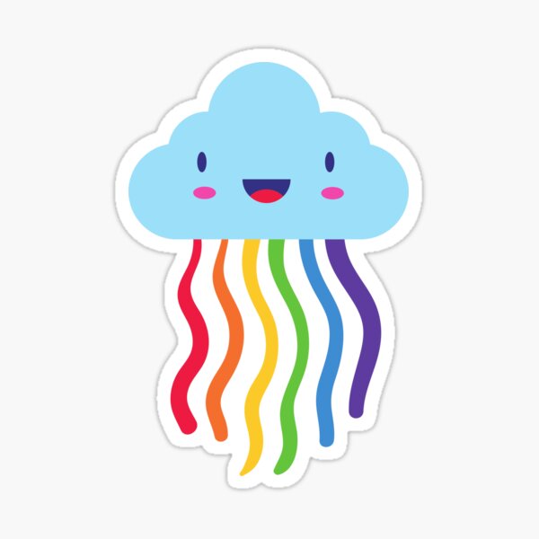 "Happy LGBT Cloud" Sticker for Sale by Msmelaniedesign | Redbubble