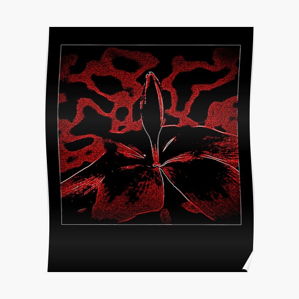 "Flower volcano" Poster for Sale by Tokenart | Redbubble