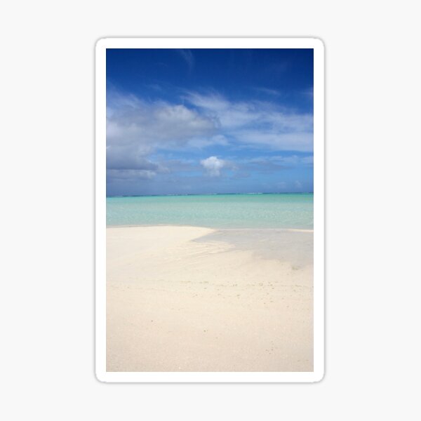 "On Honeymoon Island, Aitutaki - Cook Islands" Sticker by ...