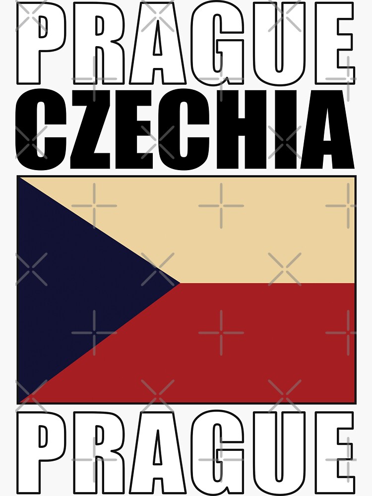 "Flag of Czechia" Sticker for Sale by KewaleeTee | Redbubble