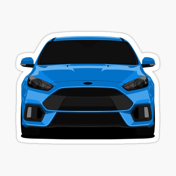 "Ford Focus RS" Sticker for Sale by AUTO-ILLUSTRATE | Redbubble