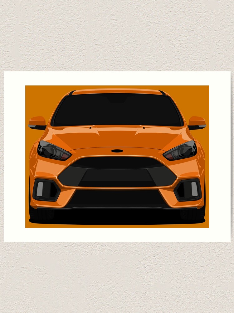 "Ford Focus RS" Art Print for Sale by AUTO-ILLUSTRATE | Redbubble