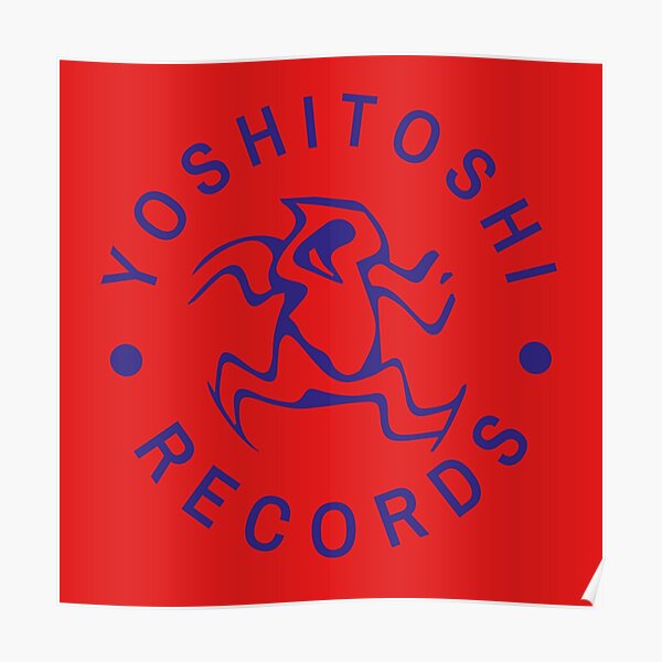 "Yoshitoshi Record Label" Poster for Sale by Lick-Design | Redbubble