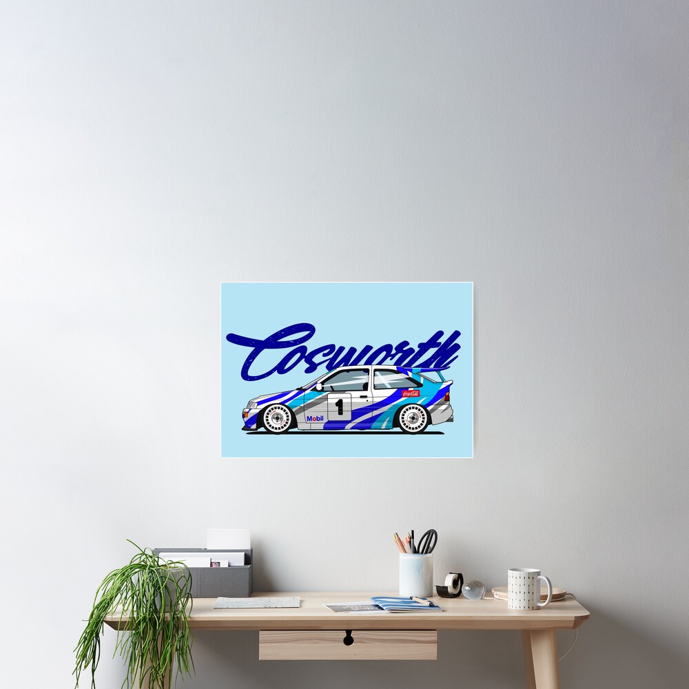 "Ford Escort RS Cosworth" Poster for Sale by shketdesign | Redbubble
