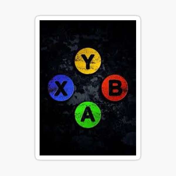 "xbox buttons fanart" Sticker for Sale by JordzArt | Redbubble