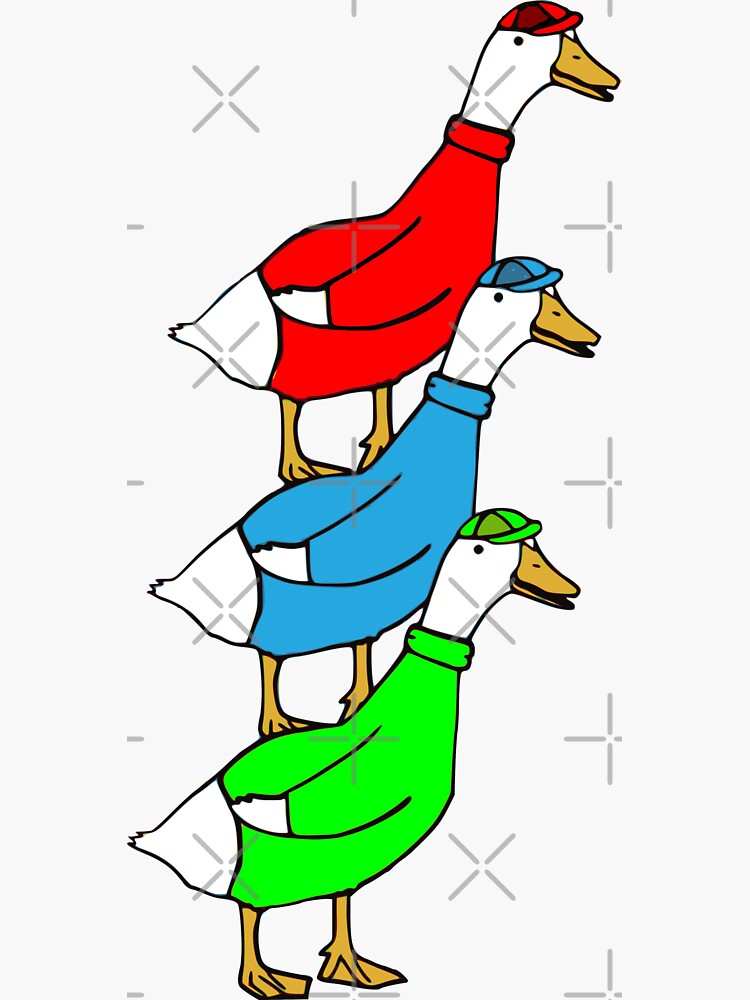 "Another Quality Duck Stack- without words!" Sticker by itsaduckblur ...