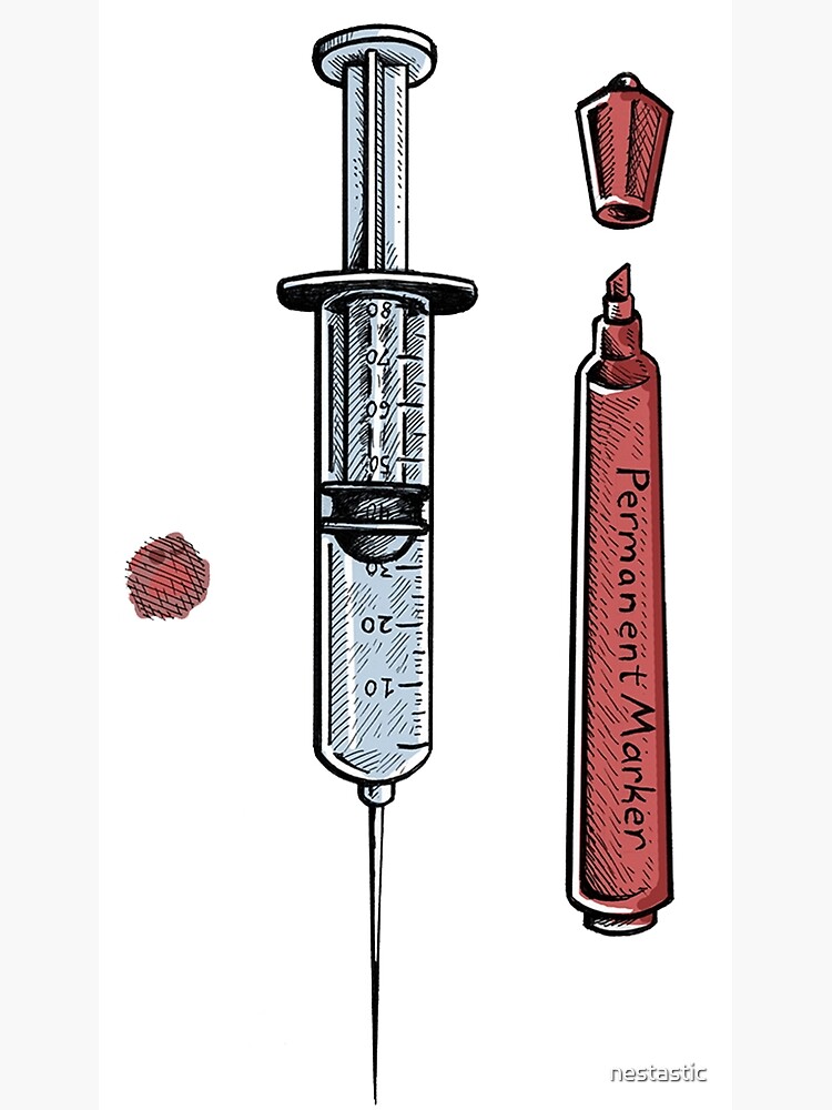 "Pulp Fiction - injection and permanent marker" Poster by nestastic ...