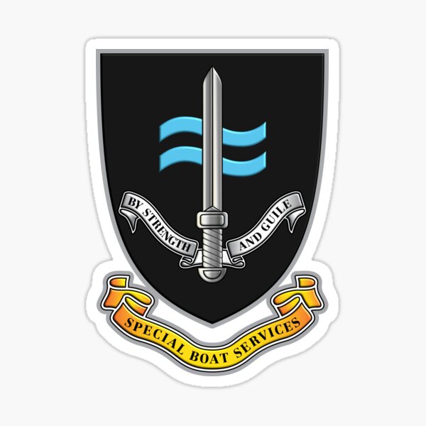 "SPECIAL BOAT SERVICE - ROYAL NAVY" Sticker for Sale by WOOFANG | Redbubble