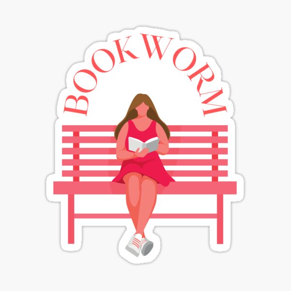 "Lady Bookworm" Sticker by javajossi | Redbubble