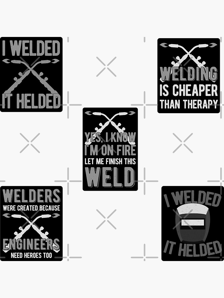 "Sticker Pack Welder" Sticker for Sale by artworkbyrihen | Redbubble