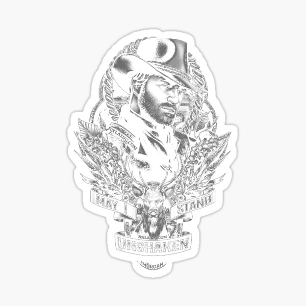 May I Stand Unshaken Arthur Morgan Red Dead Redemption 2 Stickers ...