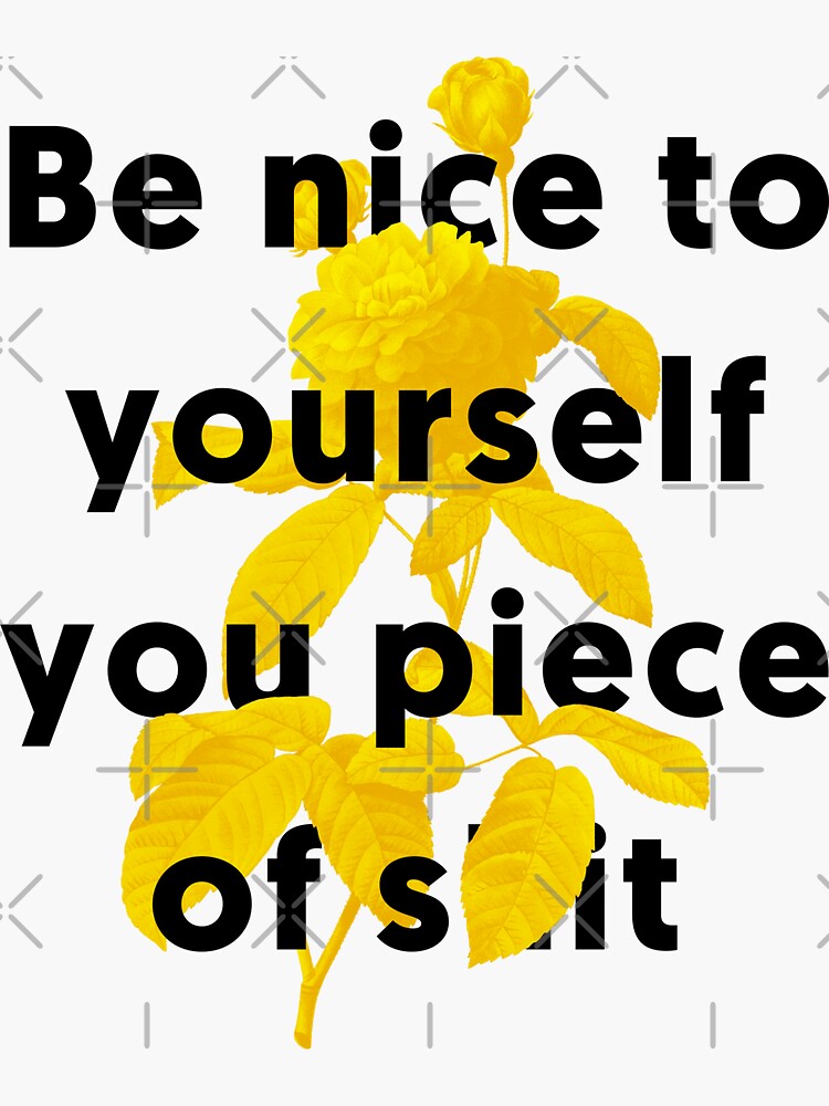 "Self-compassion" Sticker for Sale by thedesigngarden | Redbubble
