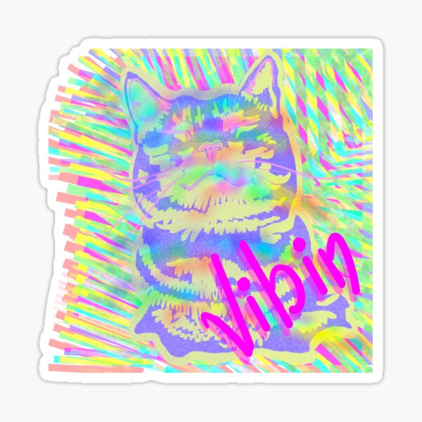 Vibin Cat Stickers | Redbubble