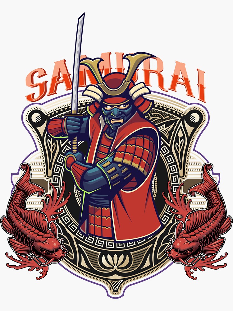 "Samurai Crest " Sticker for Sale by Samurai-Oni | Redbubble