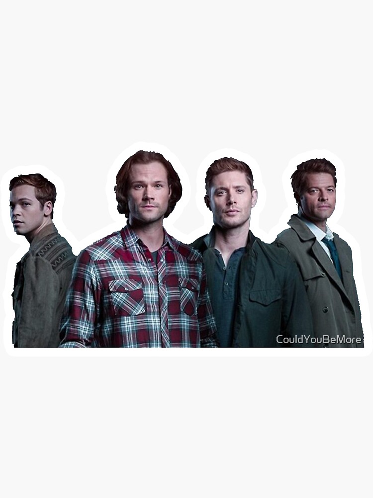 "Supernatural | Dean |Sam | Cass | Jack | Winchesters" Sticker by ...