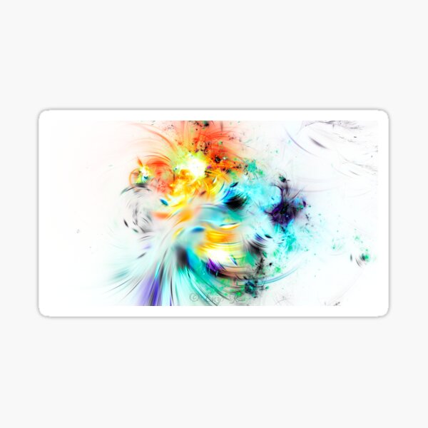 "Colors explosion." Sticker by StormLight777 | Redbubble