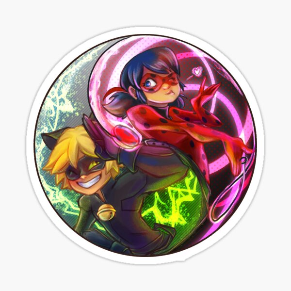 Miraculous Ladybug Chat Noir Stickers | Redbubble
