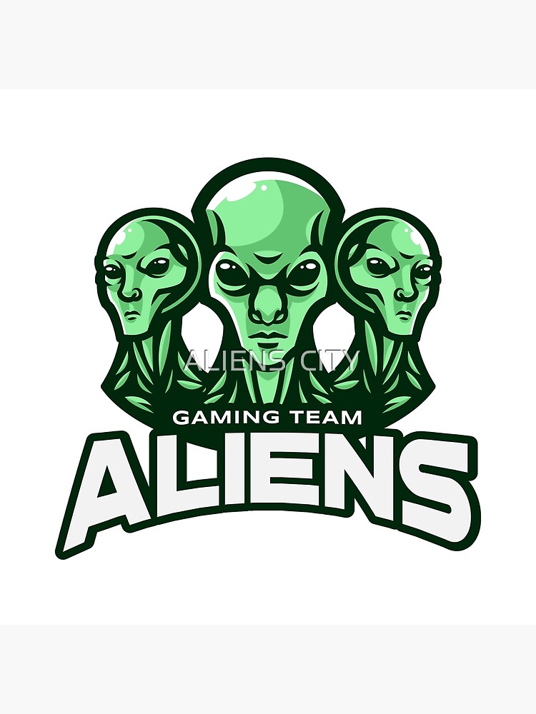 "ALIENS GAMING TEAM" Poster by Arabart | Redbubble
