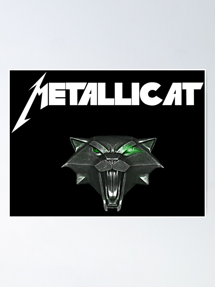 "Rock Cat Heavy Metal Metallicat" Poster for Sale by MMPhotographyUK ...