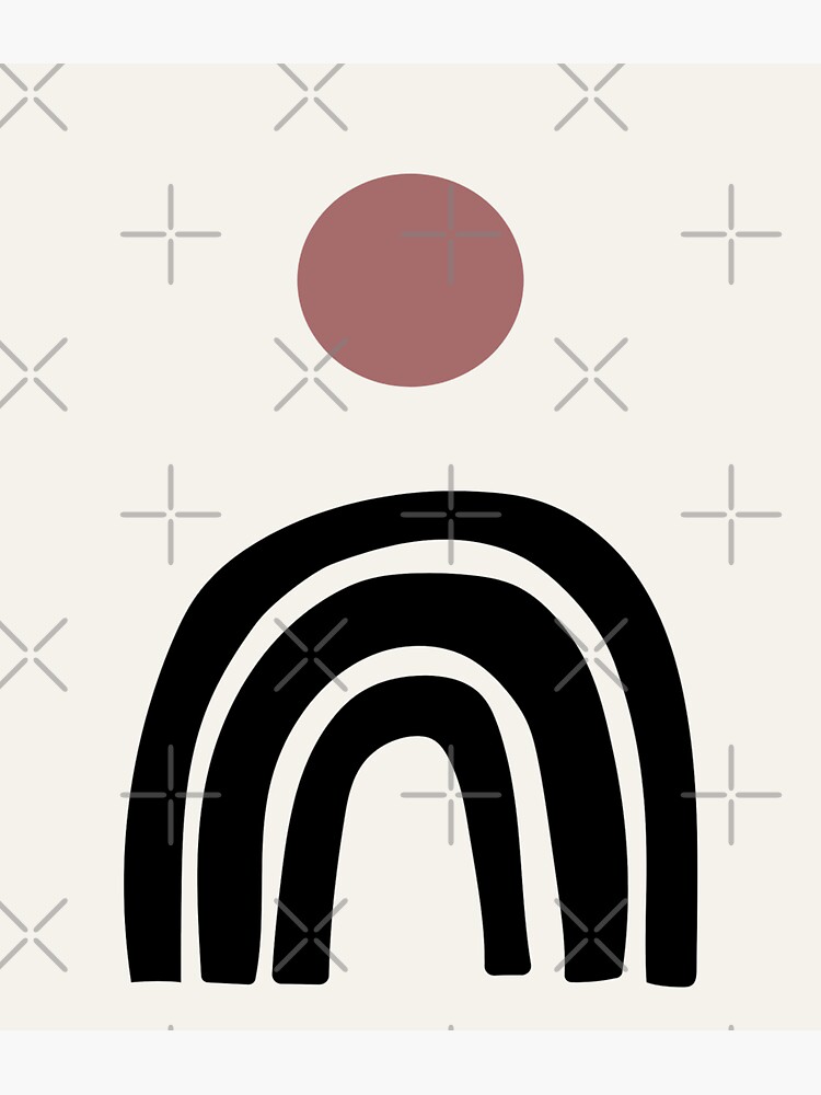 "Mid-century modern Equilibrium" Sticker for Sale by isa-and-trees ...