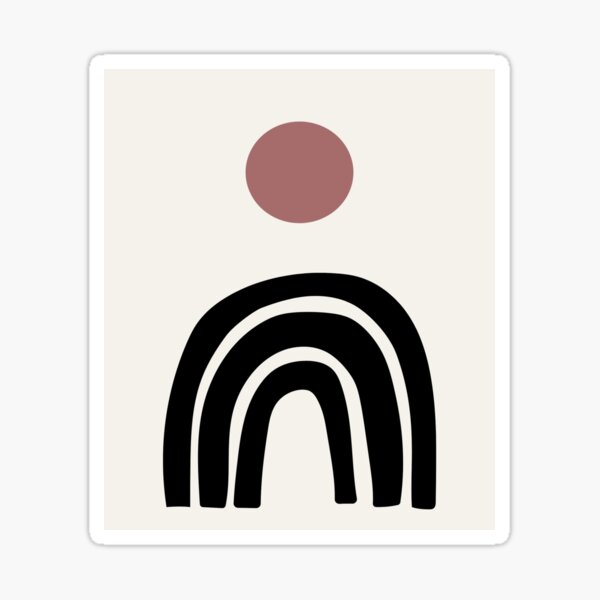 "Mid-century modern Equilibrium" Sticker for Sale by isa-and-trees ...