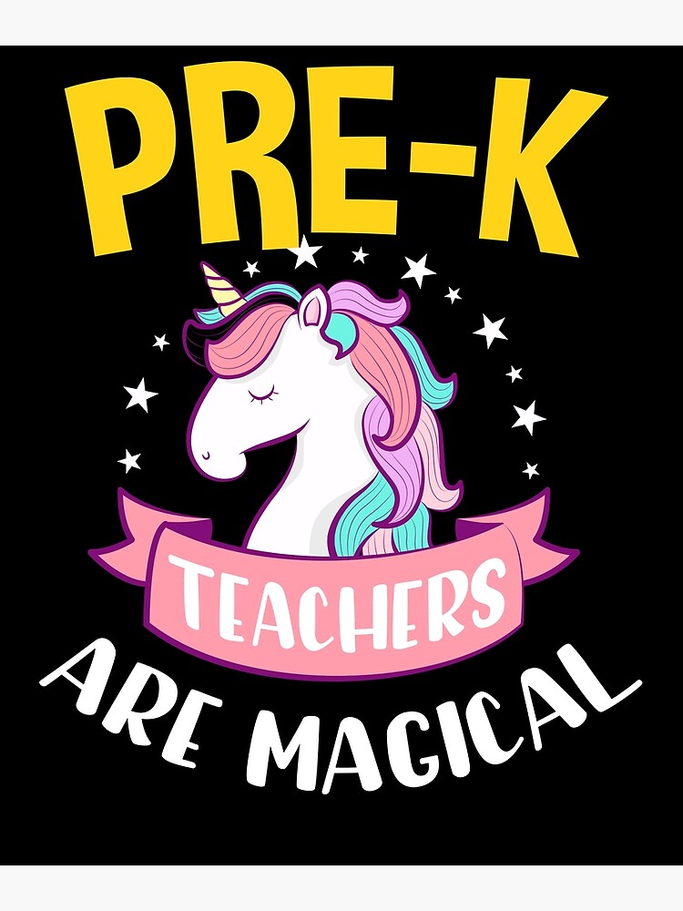 pre-k-teachers-are-magical-pre-k-teacher-gift-poster-for-sale-by