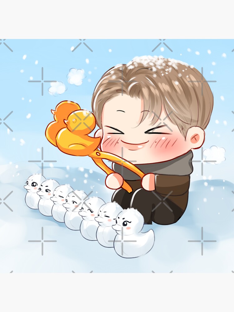 "DTS in the snow " Sticker for Sale by nappynapkin | Redbubble