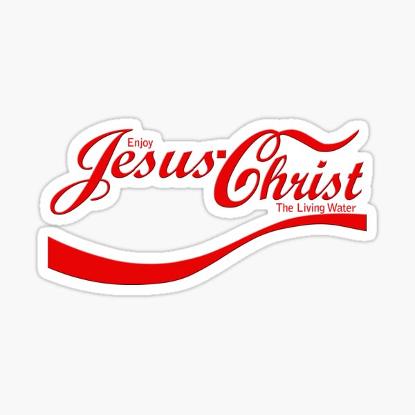 "JESUS COKE" Sticker for Sale by RossCoDsigns | Redbubble