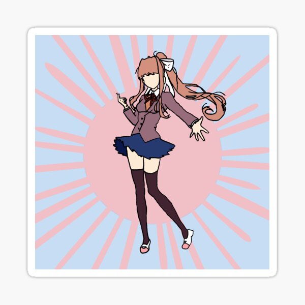 Just Monika Stickers | Redbubble