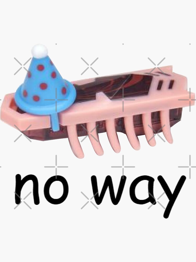 "no way" Sticker for Sale by lowqualitything | Redbubble