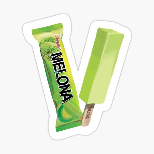 "Melona Ice Cream" Sticker for Sale by kristiryu | Redbubble