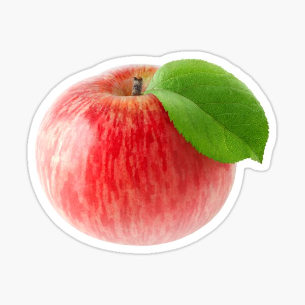 "One red apple" Sticker for Sale by 6hands | Redbubble