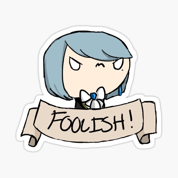 "Foolish" Sticker for Sale by HCallahan | Redbubble