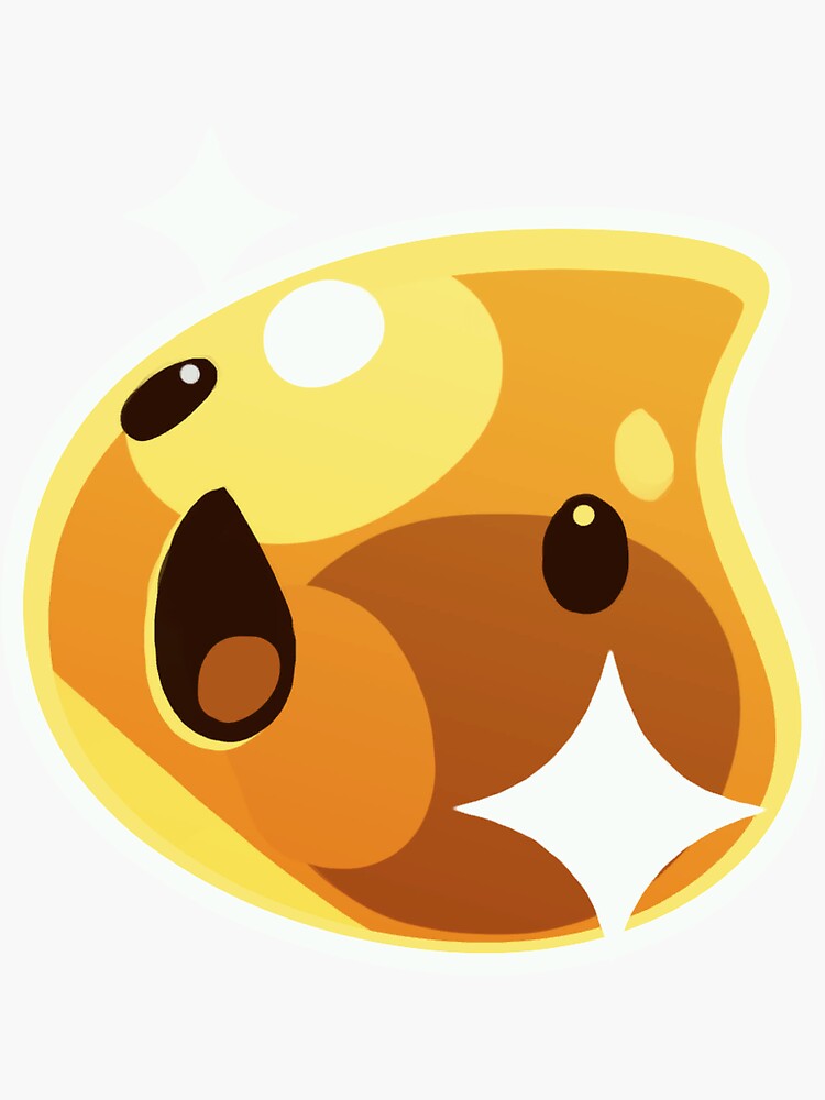 Pegatina «Slime Rancher Rare Gold Slime» de lilicarose | Redbubble