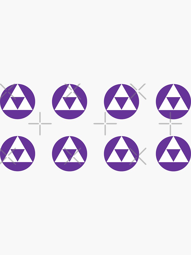 Pegatina «Hojo Clan Kamon / Mon Blanco / Morado» de JollyImp | Redbubble