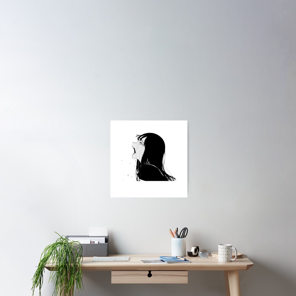 "Crying Aya Asagiri" Poster by StickersMaker4U | Redbubble