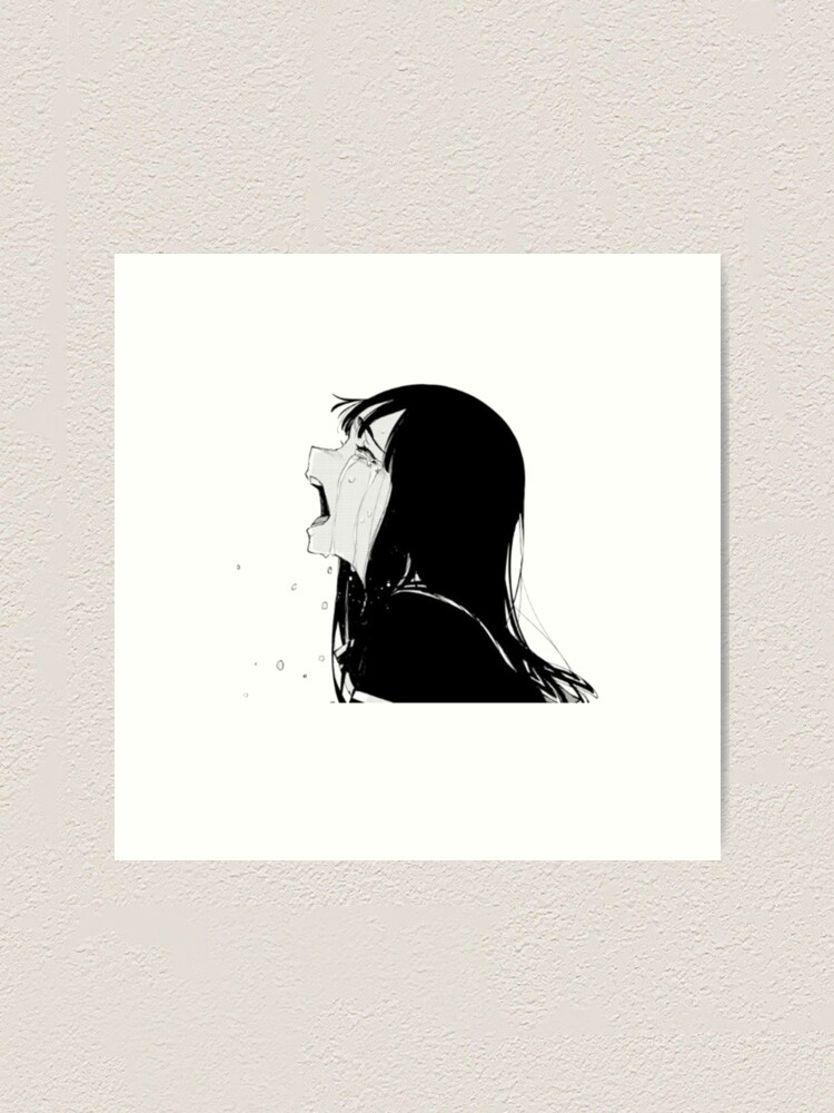 "Crying Aya Asagiri" Art Print for Sale by StickersMaker4U | Redbubble