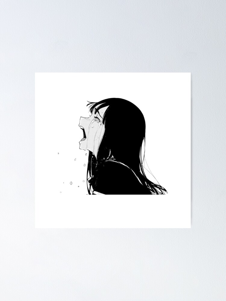 "Crying Aya Asagiri" Poster by StickersMaker4U | Redbubble