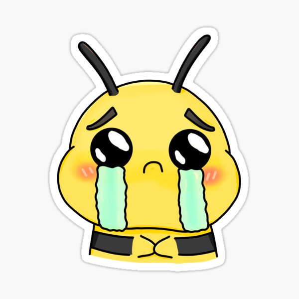 "Cute Crying Bee" Sticker for Sale by Bell723 | Redbubble