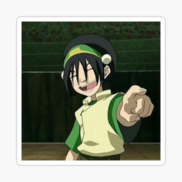 "Toph!" Sticker for Sale by paubeann | Redbubble