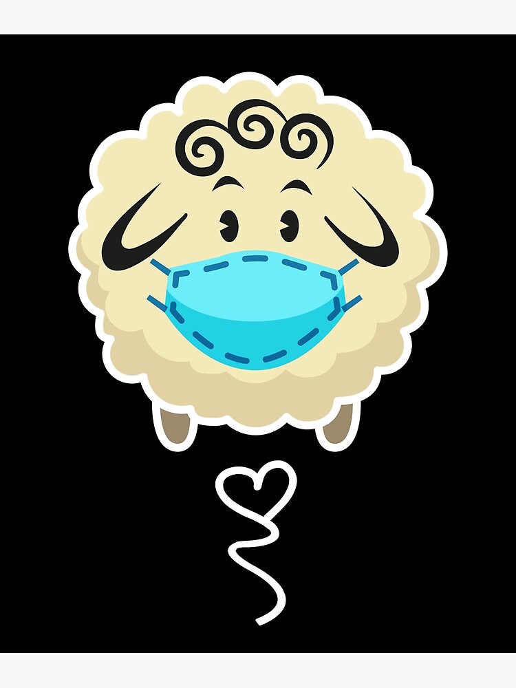 "Masked Sheep,Covid Sheep" Poster by omarDesign | Redbubble