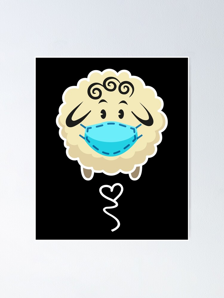 "Masked Sheep,Covid Sheep" Poster by omarDesign | Redbubble