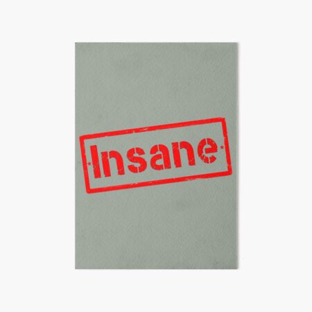 "Insane Red Rubber Stamp" Art Board Print for Sale by Jasin-G-Designs ...