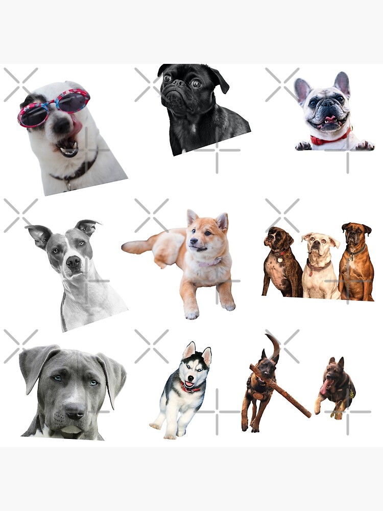 "Dog lovers stickers pack " Poster by wolfman70 | Redbubble