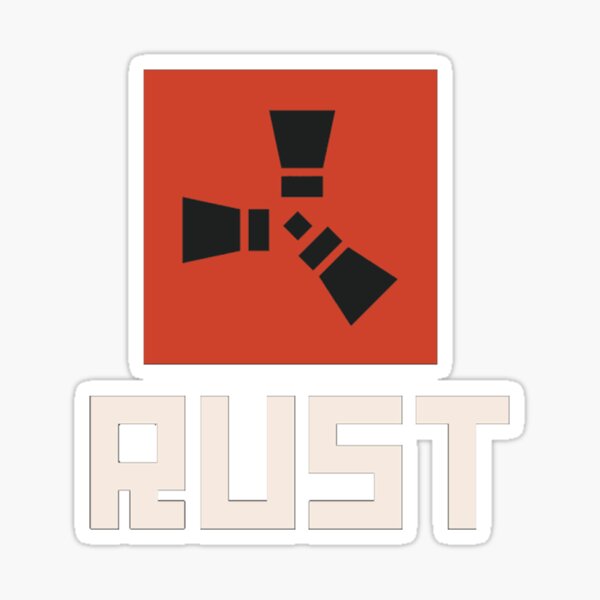 "RUST game Logo" Sticker by MarvinHsk | Redbubble
